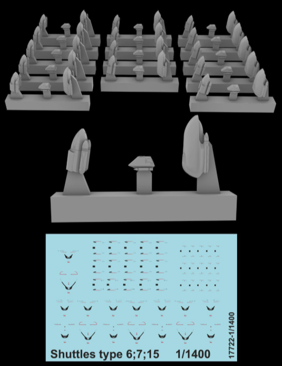 Shuttle type 6; 7; 15; "TNG" Green Strawberry -17722