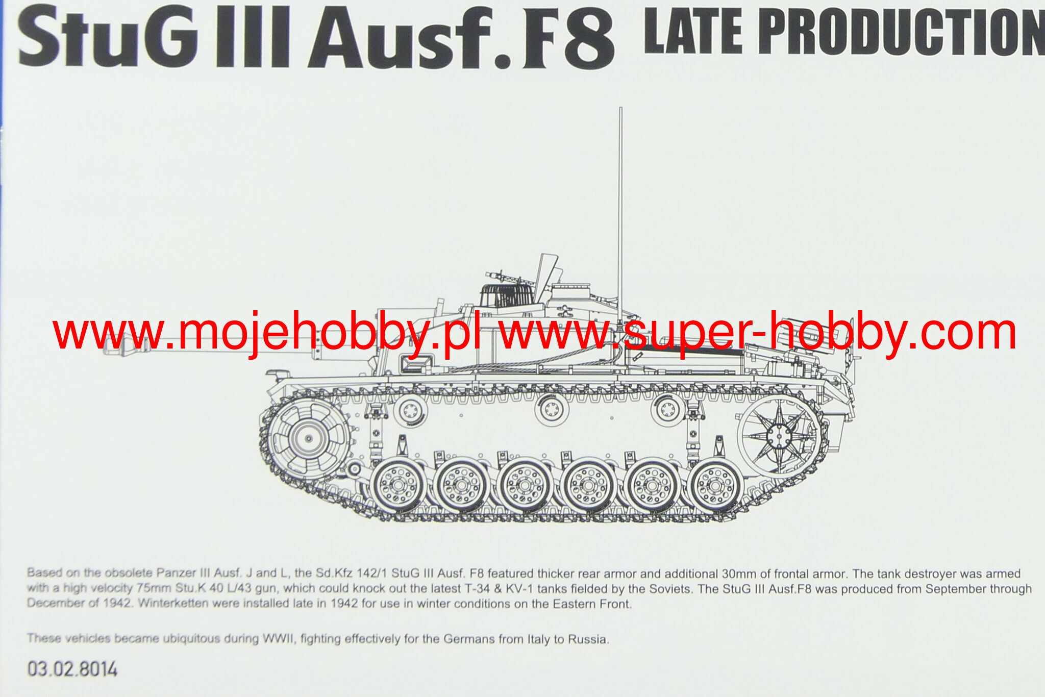 Stug III Ausf.F8 Late Production Takom 8014