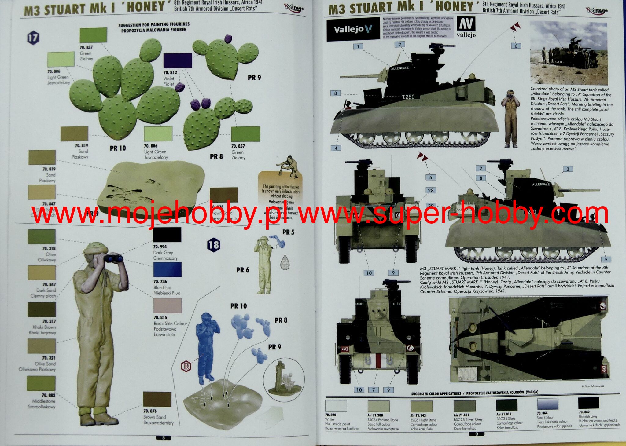 M3 Stuart Mk.I 'Honey' Light Tank Mirage-Hobby 720006
