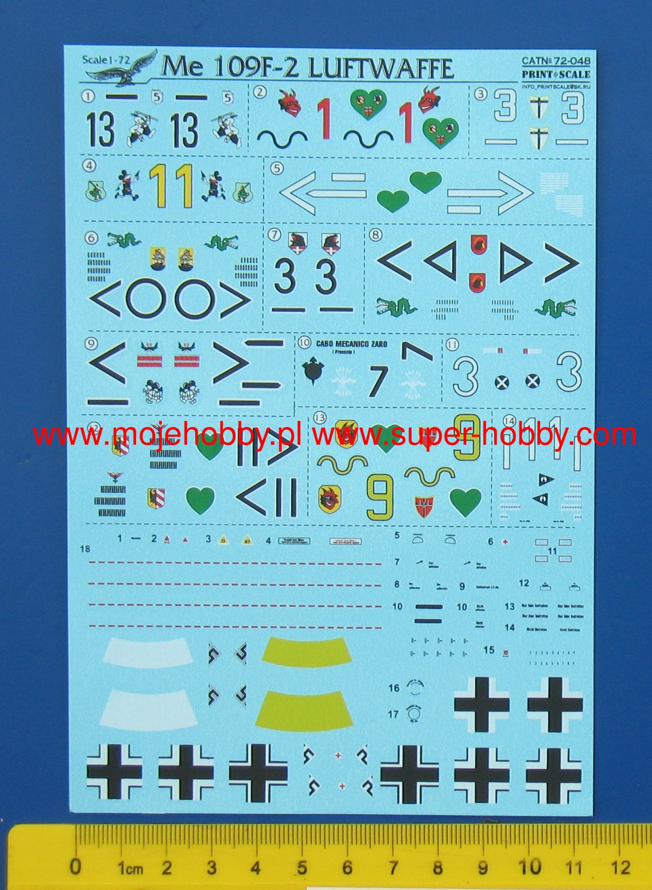 Me 109 F2 Print Scale -72-048