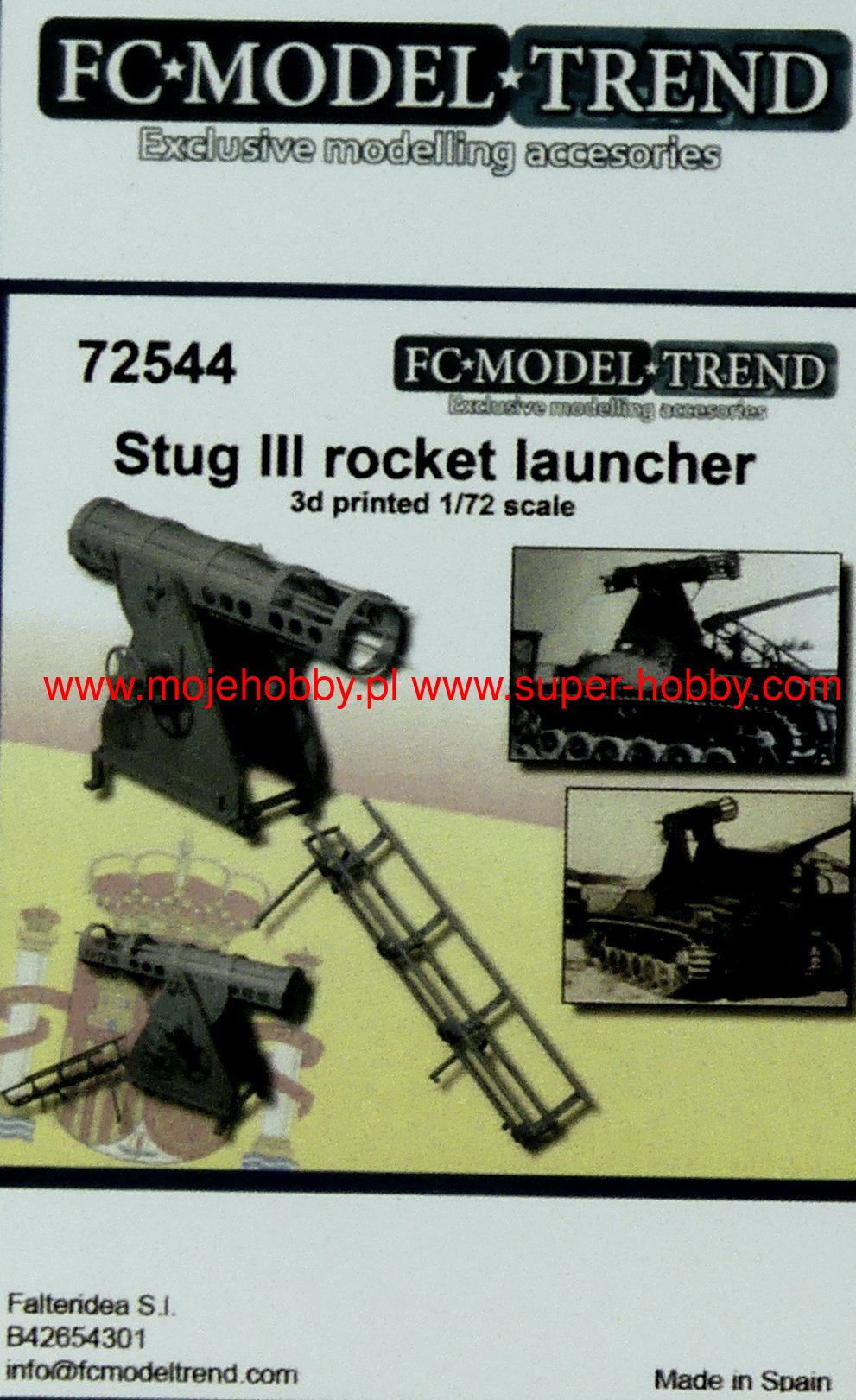 Stug III - Rocket Launcher (3D-printed) FC ModelTrend 72544