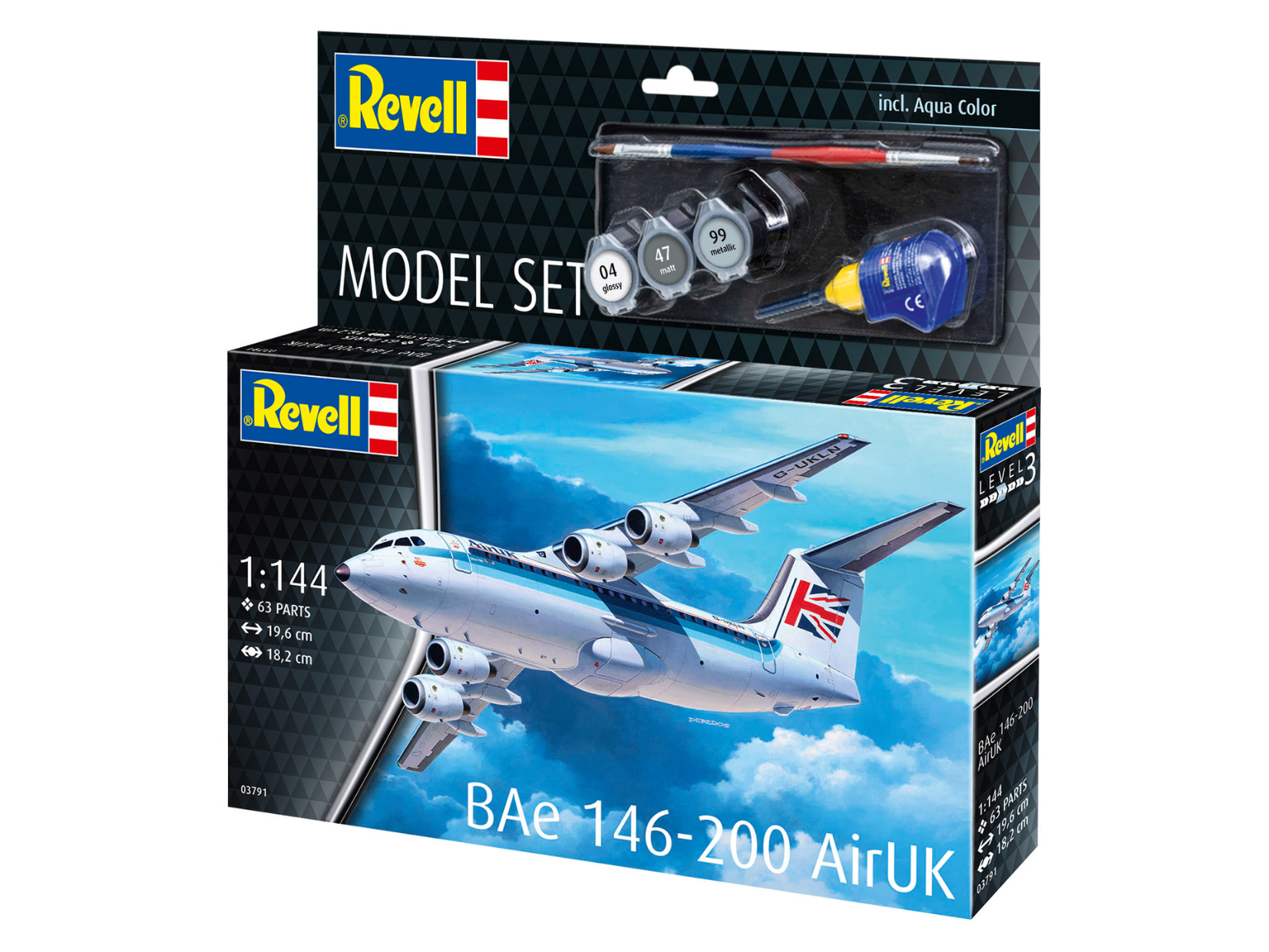 BAe 146-200 (RJ85) AirUK Model Set Revell 63791