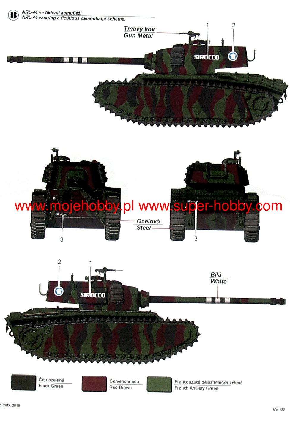ARL-44 The Last French Heavy Tank Planet Models MV122
