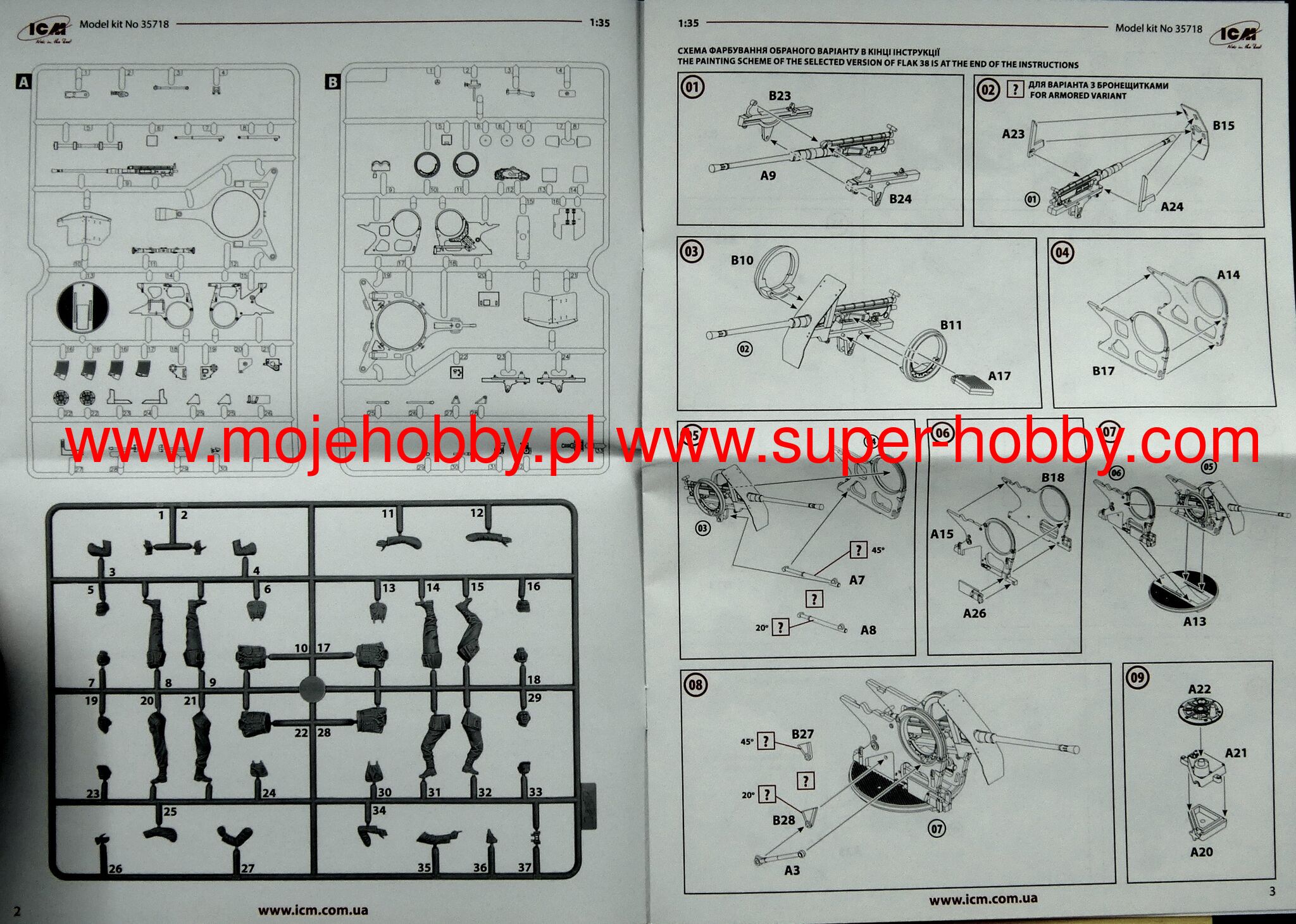 2cm Flak 38 With Crew ICM 35718
