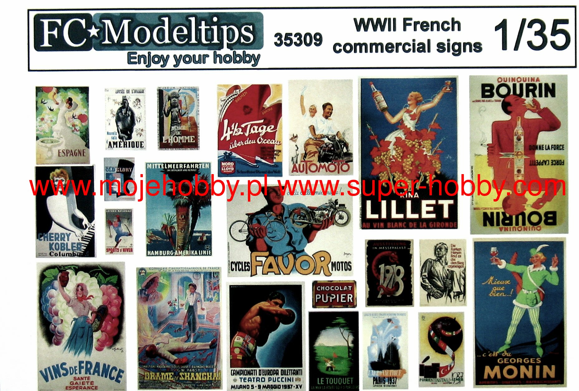 WWII French commercial signs FC ModelTrend 35309
