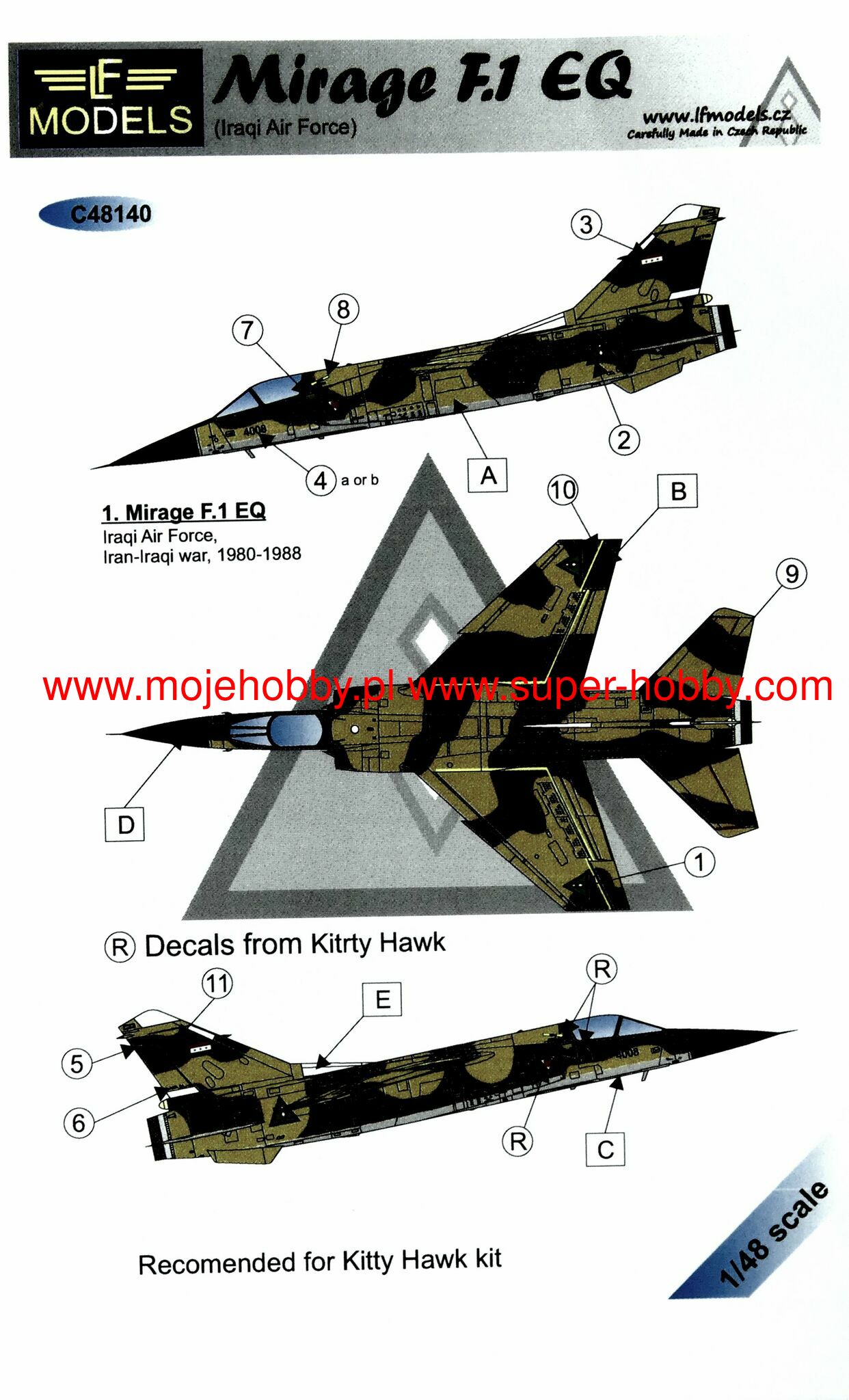 Mirage F.1 EQ Iraqi AF LF Models -C48140