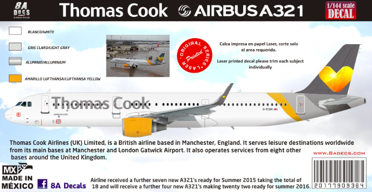 A321 Thomas Cook 2016 8aDecs -7909-364-144