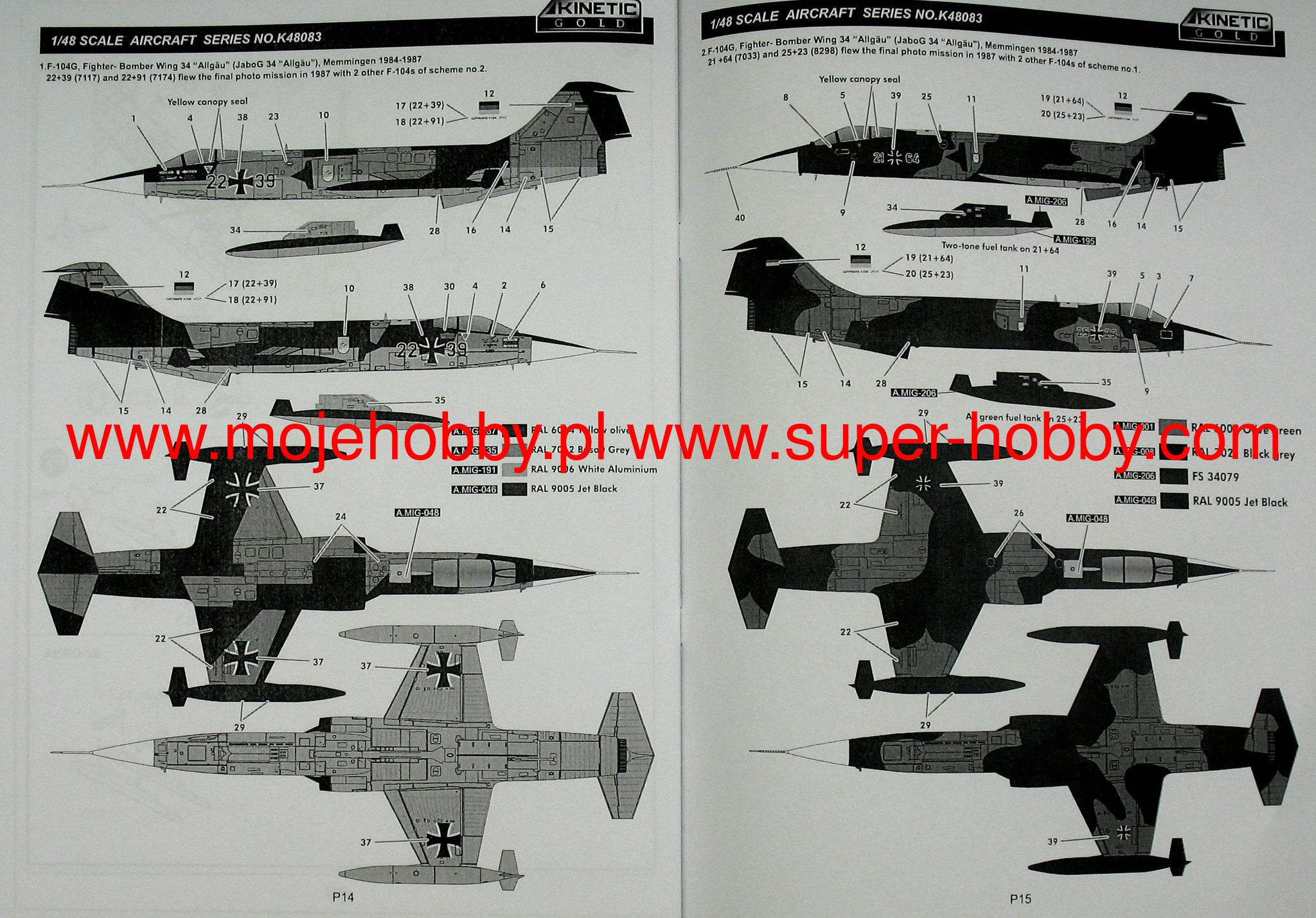 F-104G Starfighter Luftwaffe Kinetic 48083