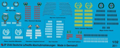 German Airforce Kill Markings Peddinghaus-Decals 2546