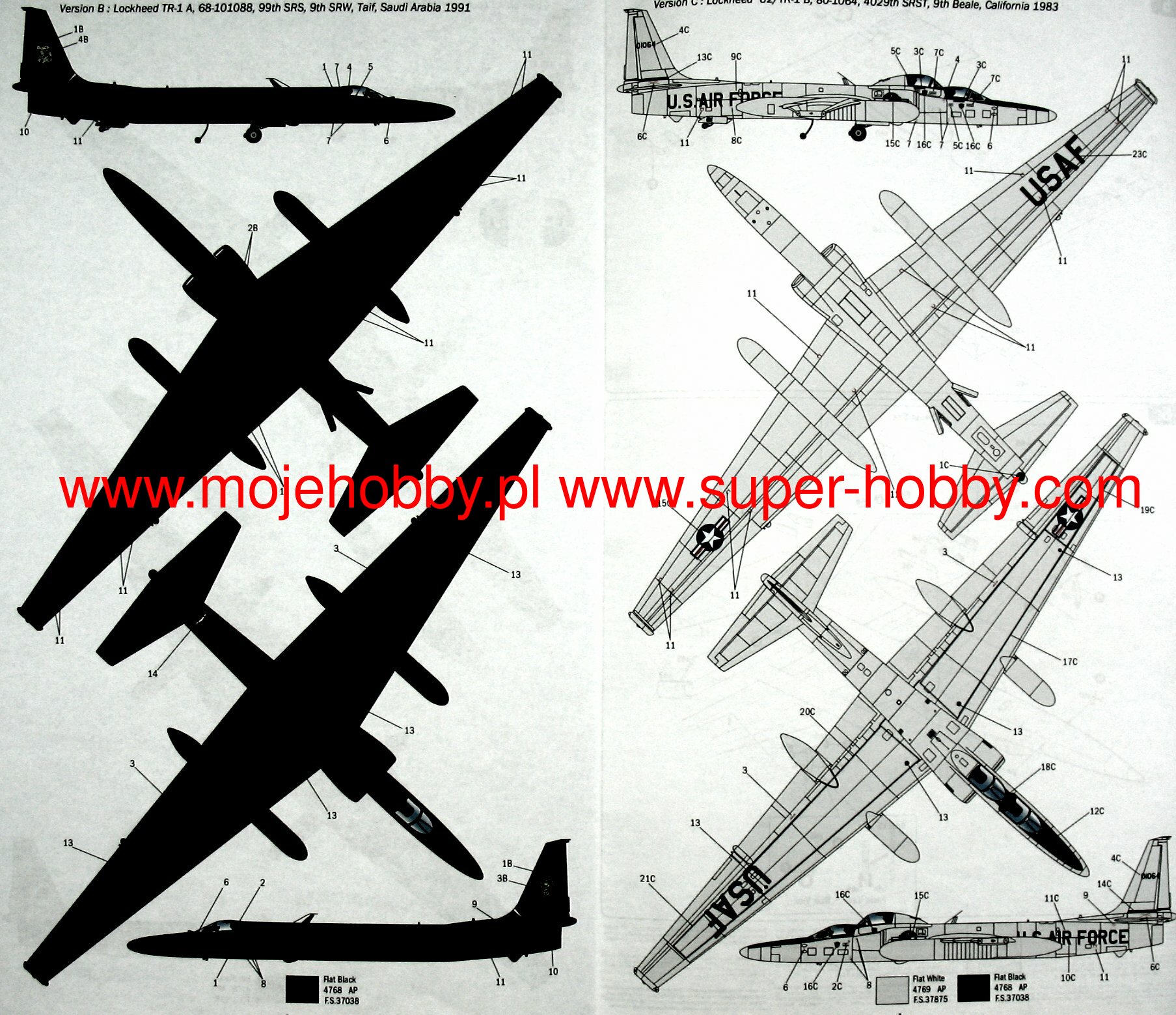 Lockheed Martin TR-1A/B Italeri 2809