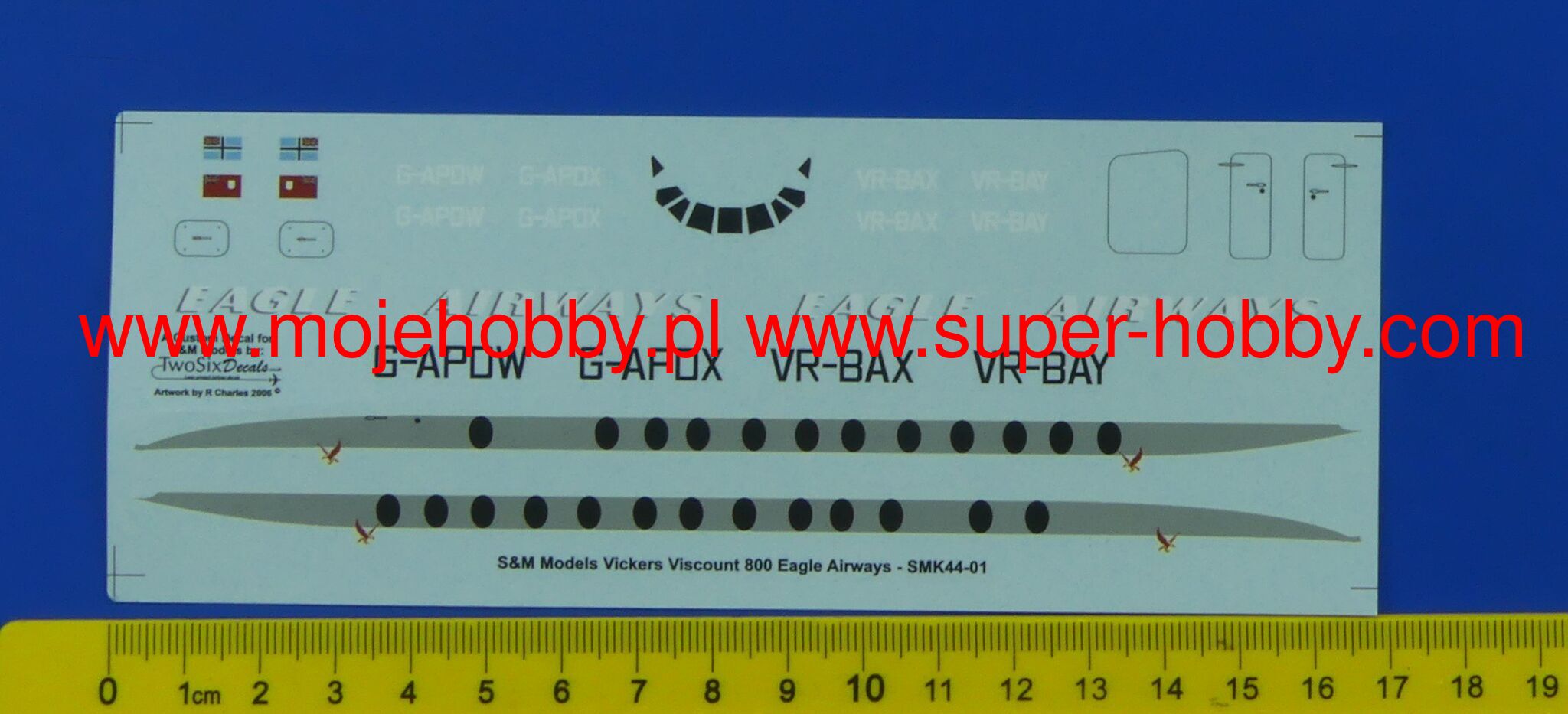 Vickers Viscount 800 - Eagle Airways Scheme S & M Models 44-01