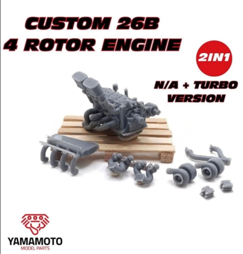 Custom 26B - 4 Rotor Engine N/A And Turbo Version - 2 In 1 Pro Kit ...