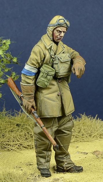 WWII BEF Dispatch Rider, France 1940 D-DAY miniature studio -35092