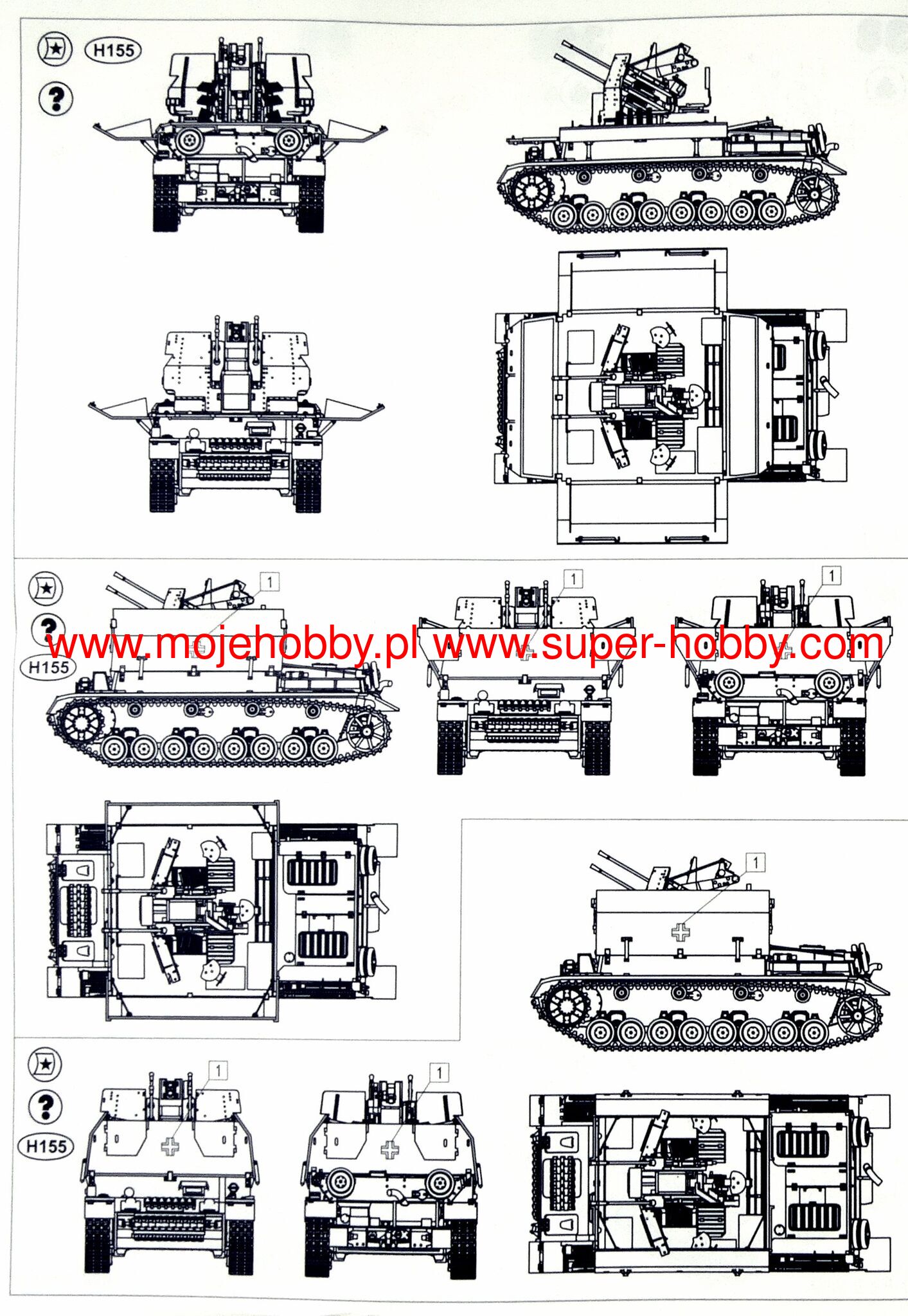 Flakpanzer IV Moebelwagen / 2 cm Flakvierling 38 Unimodels 558