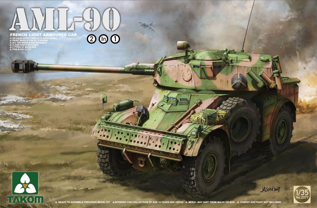 French Light Armored Car AML-90 Takom 2077