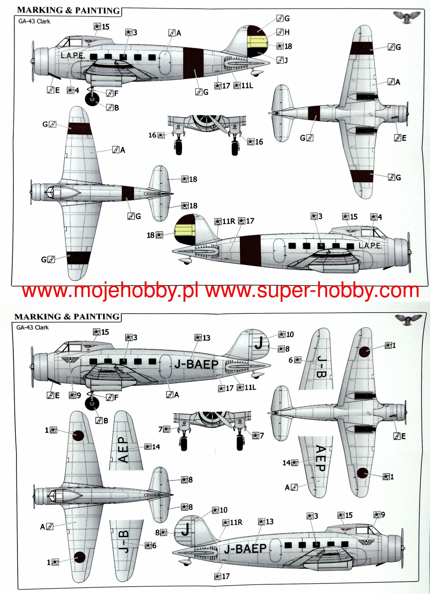General Aviation Ga-43 Clark (L.A.P.E. Airline) SOVA-M 14022
