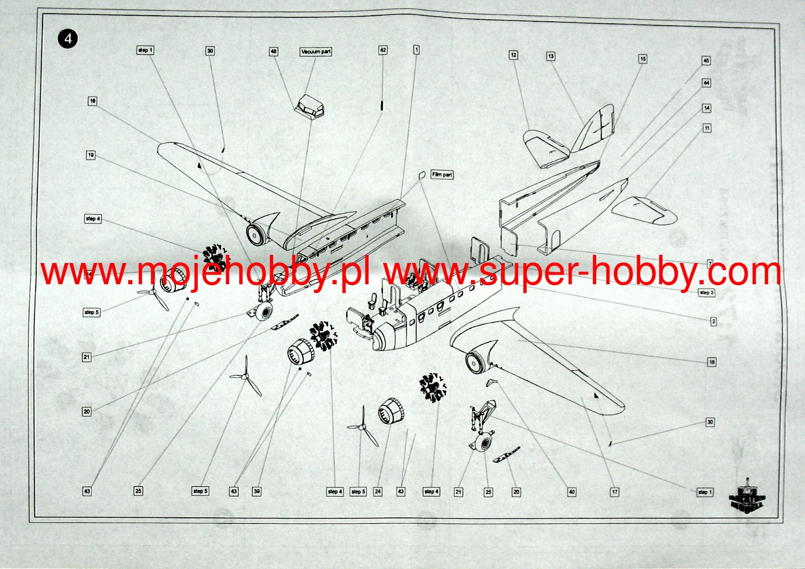 Savoia Marchetti SM.75 airliner Balaton Modell -BM7264