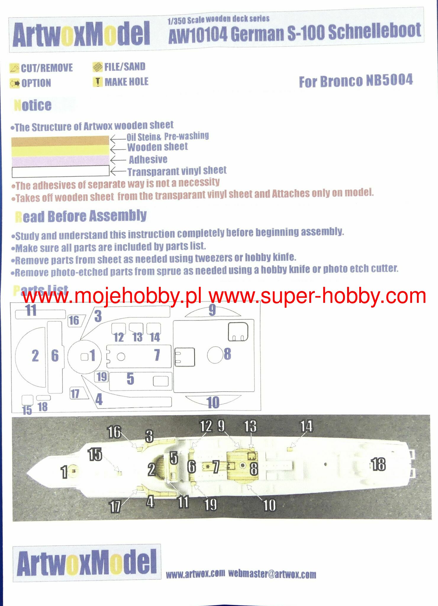 German S-100 class Schnellboot Artwox -AW10104
