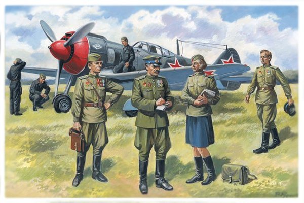 Soviet Air Force Pilots and Ground Personnel (1943-1945) ICM 48084
