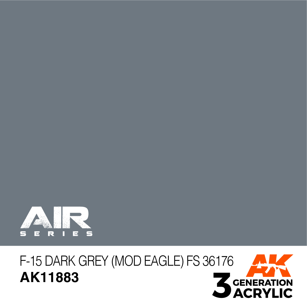 AK 11883 F-15 Dark Grey (Mod Eagle) FS 36176 AK-Interactive -11883