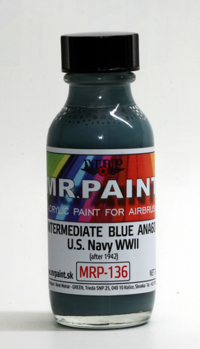 MRP-136 WWII US - Intermediate Blue ANA608 / FS 35164 (a.1942) MR.PAINT ...