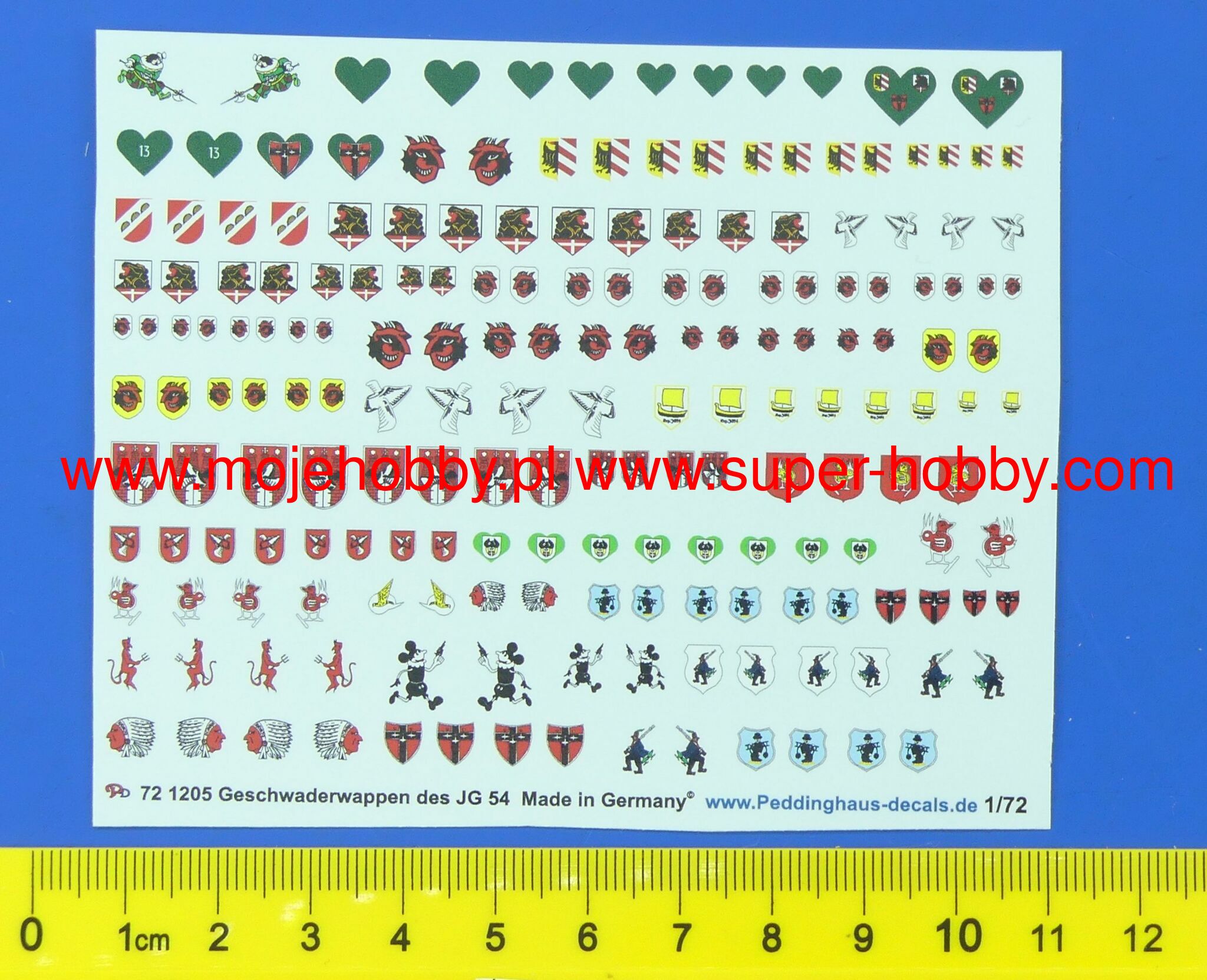 JG 54 Unit Markings Peddinghaus-Decals 1205
