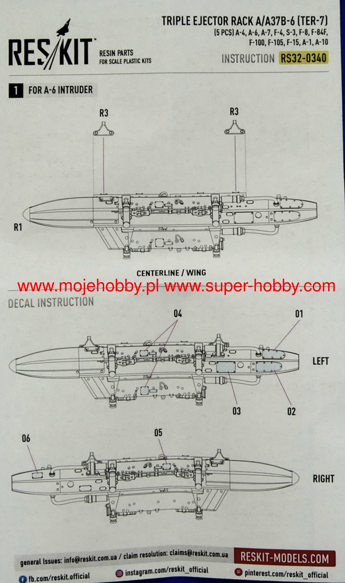 Triple Ejector Rack A/ A37B-6 TER-7 5 pcs A-4, A-6, A-7, F-4, S-3,F-8 ...
