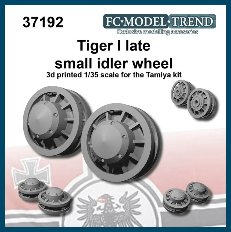 Tiger I Late Small Idler Wheel (For Tamiya) FC ModelTrend 37192