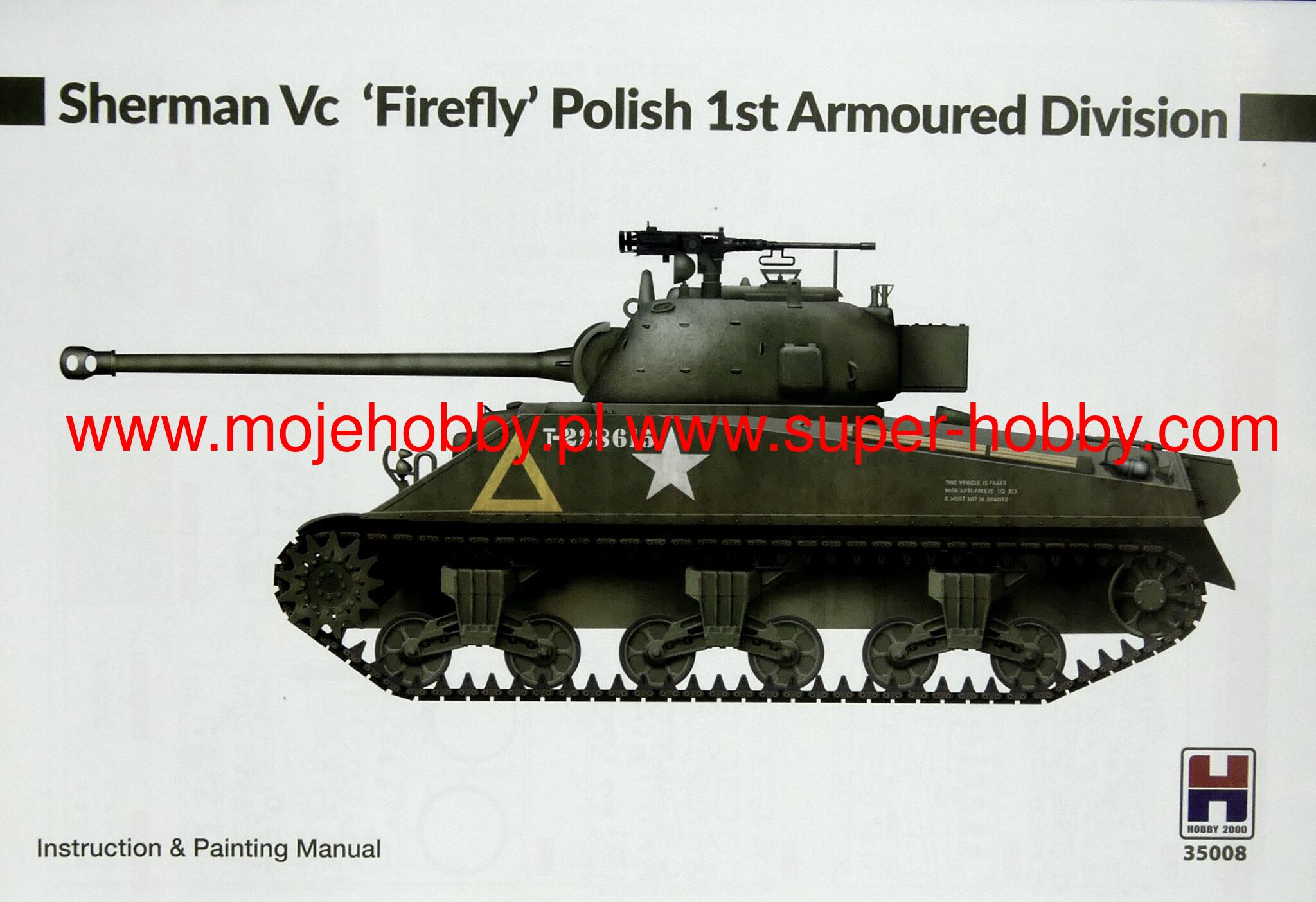 Sherman Vc 'Firefly' Polish 1st Armoured Division Hobby 2000 35008