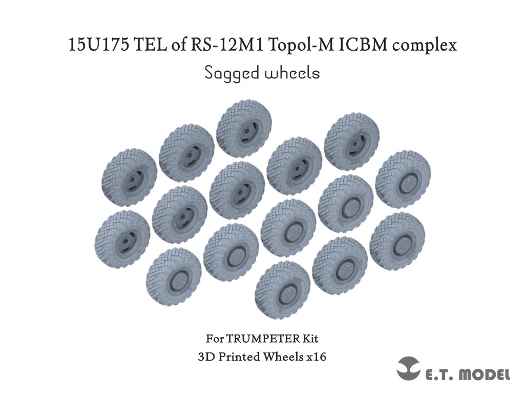 15U175 TEL of RS-12M1 Topol-M ICBM complex - Sagged wheels (for ...