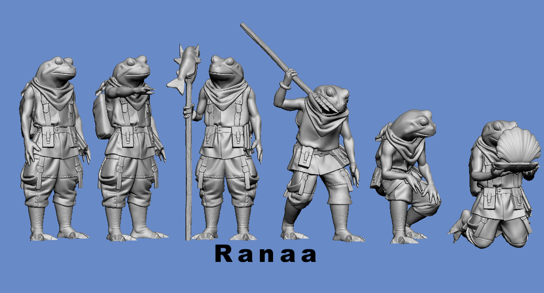 Ranaa The Swamp Dwellers Germania-Figuren -72-SCIFI-160