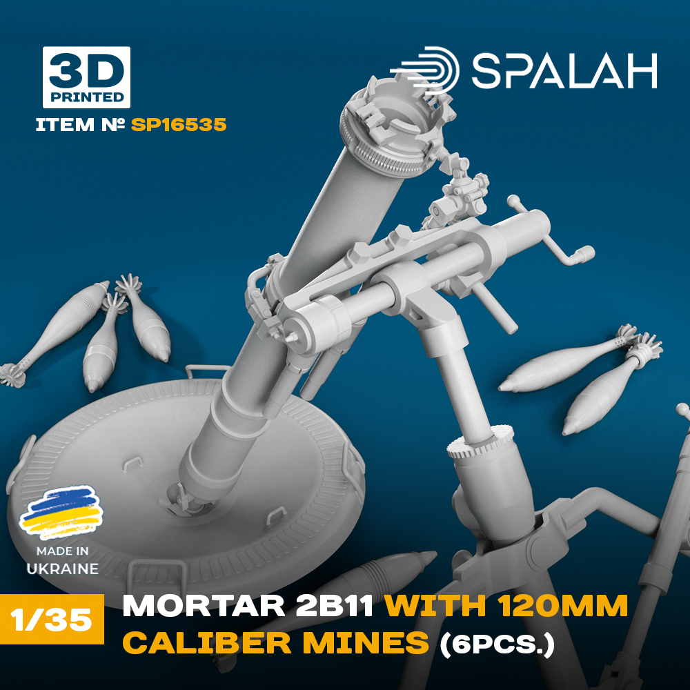 Mortar 2B11 With 120mm Caliber Mines (6pcs) Spalah -16535