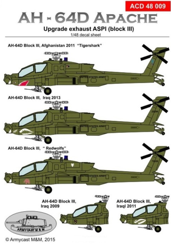 AH-64D Apache - Upgrade Exhaust ASPI (Block III) Armycast -ACD48009