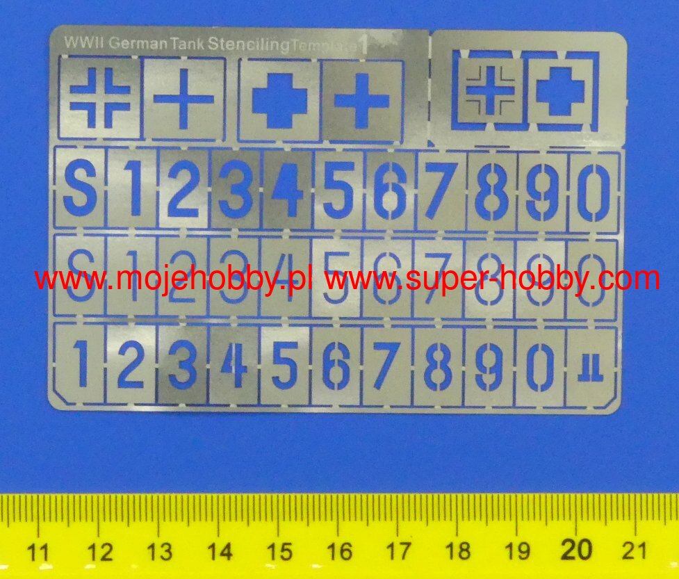 WWII German Tank Stenciling Template 1 VoyagerModel.Co.Ltd -PEA176