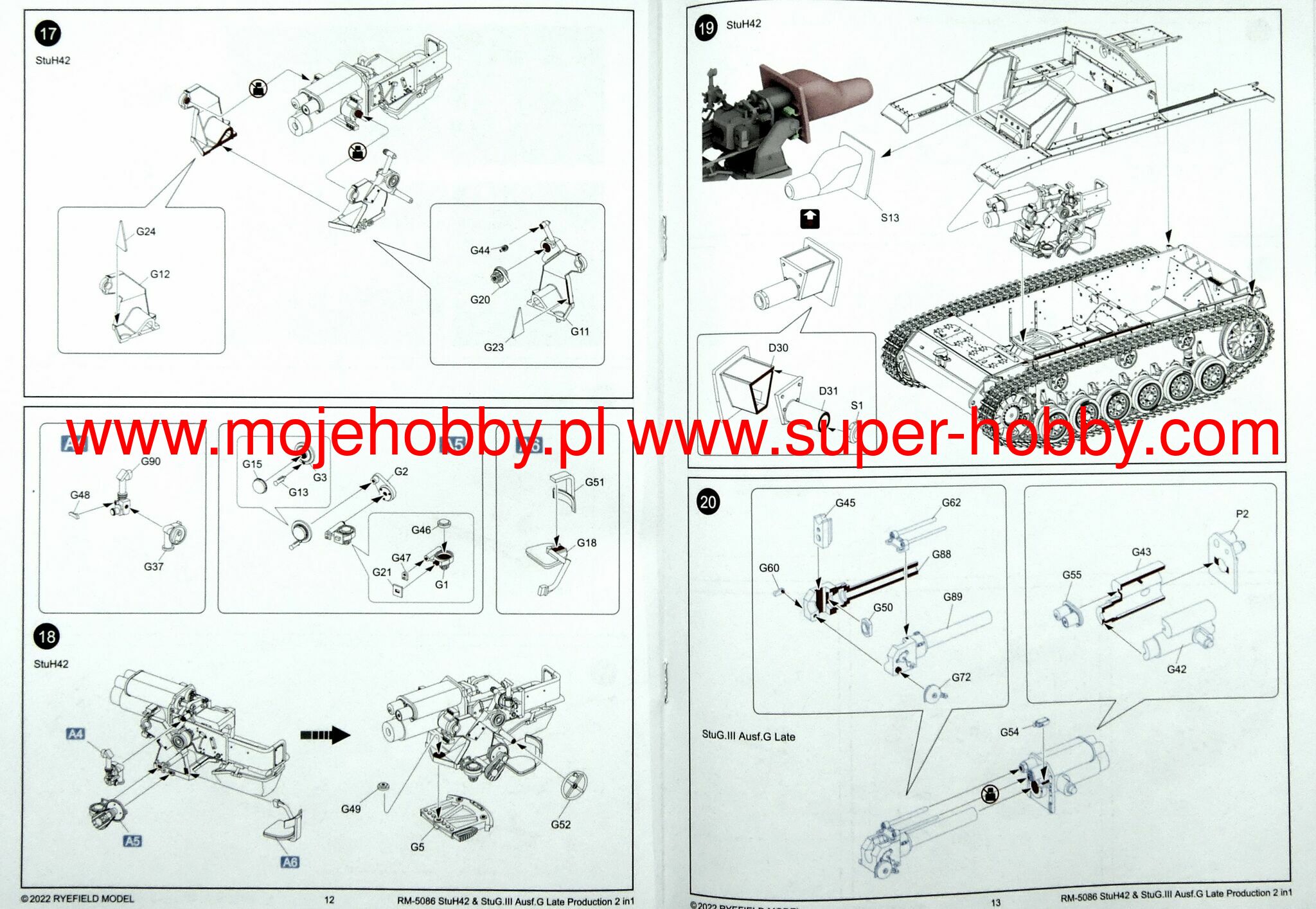 StuH42 & StuG.III Ausf.G Late Production Rye Field Model -RM-5086