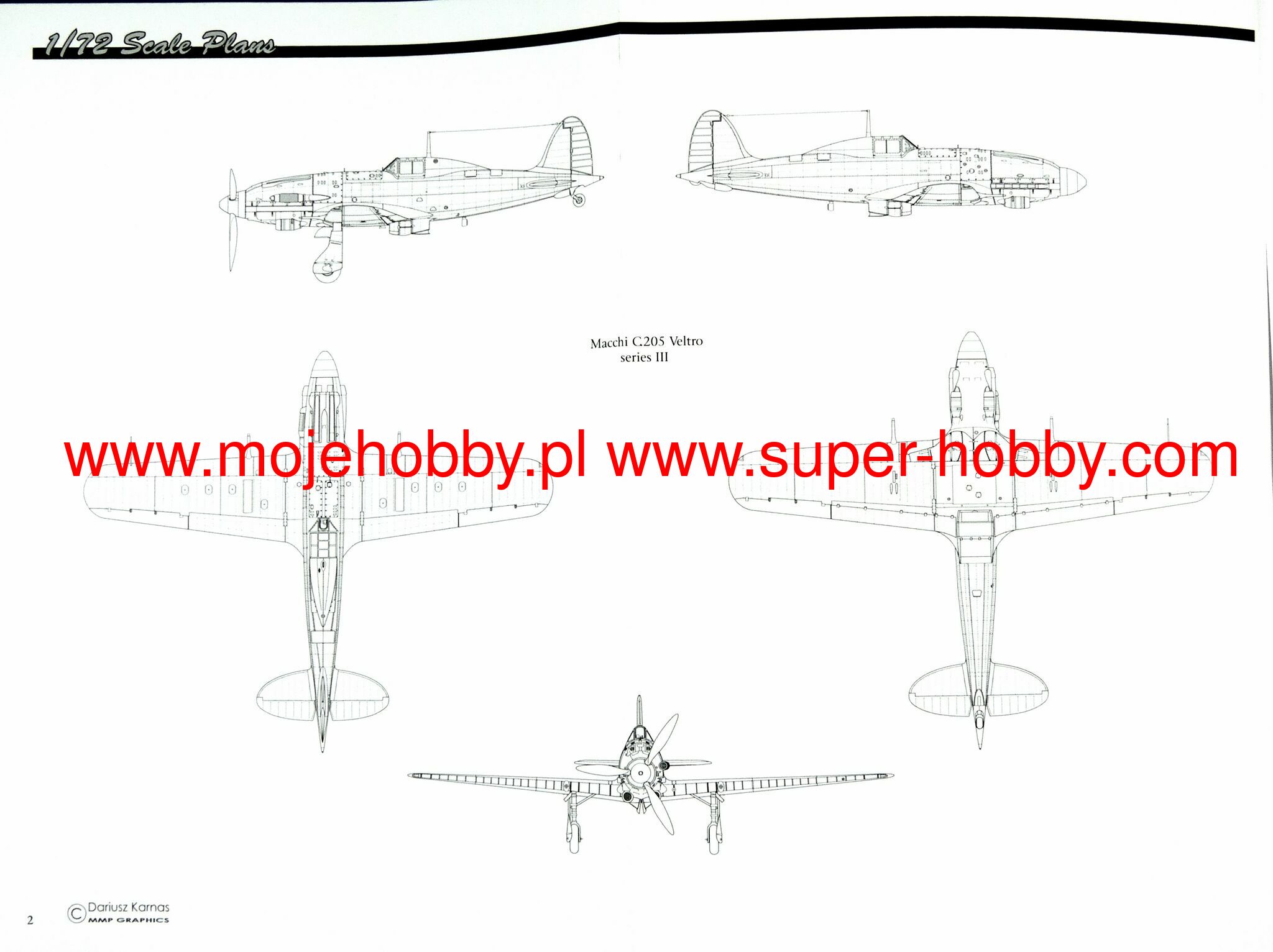Scale Plans - Macchi C.205 Veltro MMP Books -SC76