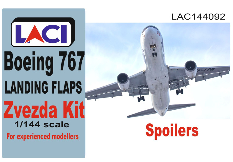 Boeing 767 Landing Flaps Spoilers for Zvezda kit LACI 144092