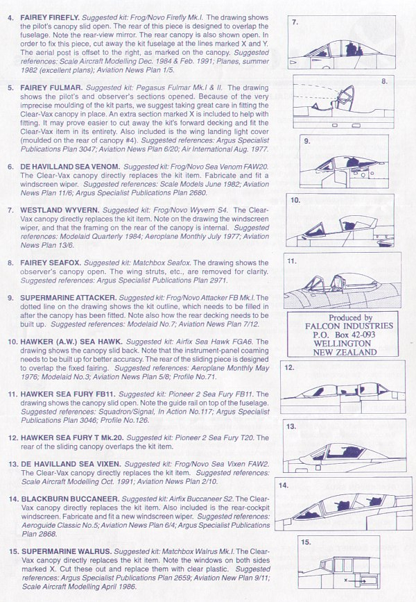 British Fleet Air Arm Falcon Model -V1972