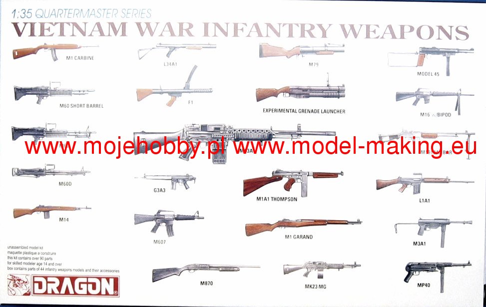 Vietnam War Infantry Weapons Dragon 3818