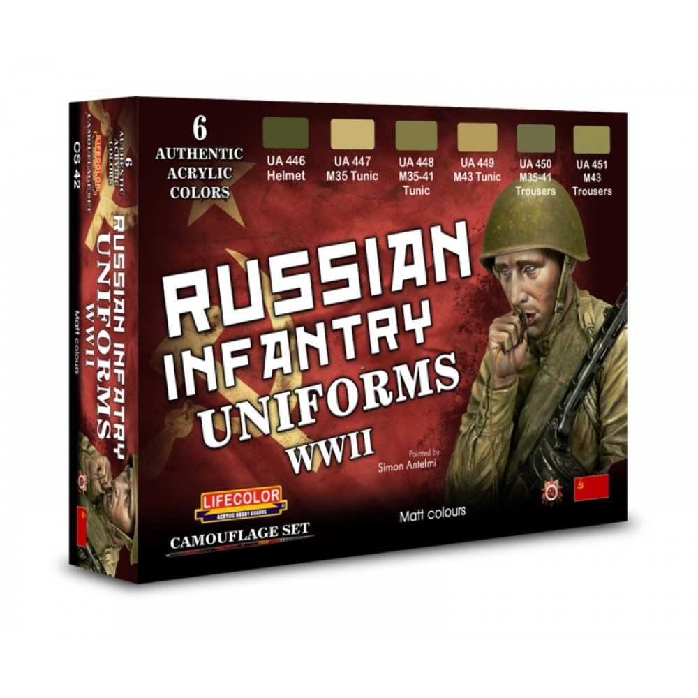 CS42 - Russian WWII Infantry Uniforms Set Life Color -CS42