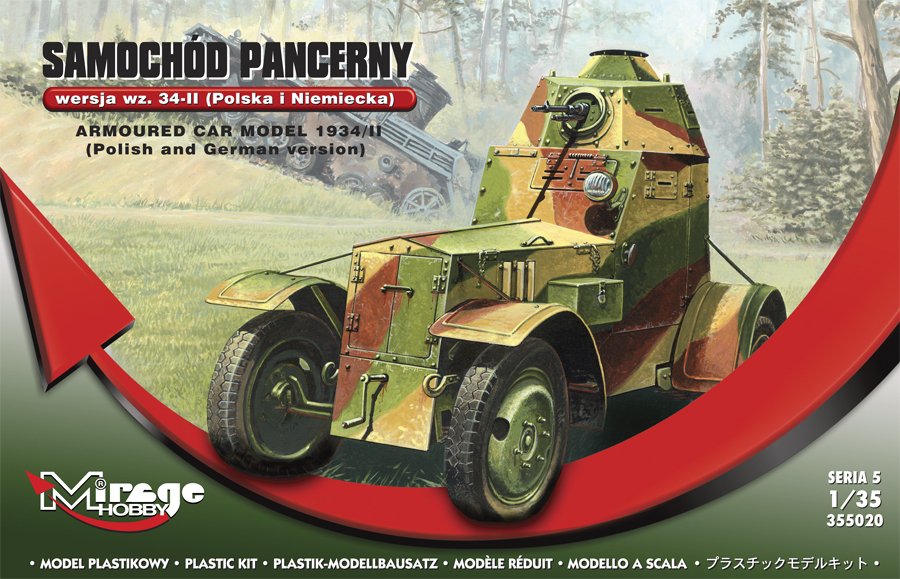 Samochód Pancerny wz. 34 Polish Armored Car Mirage-Hobby 355020