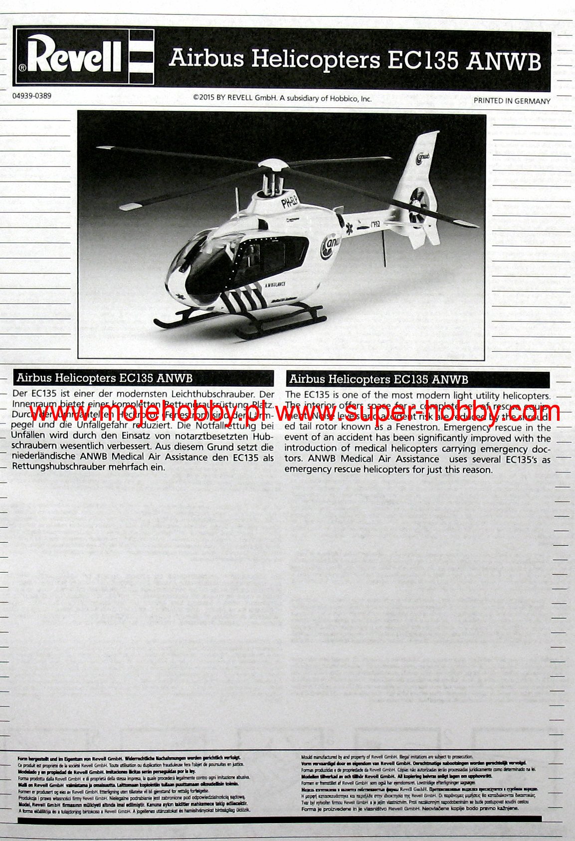 Airbus Helicopters EC135 ANWB Revell 04939