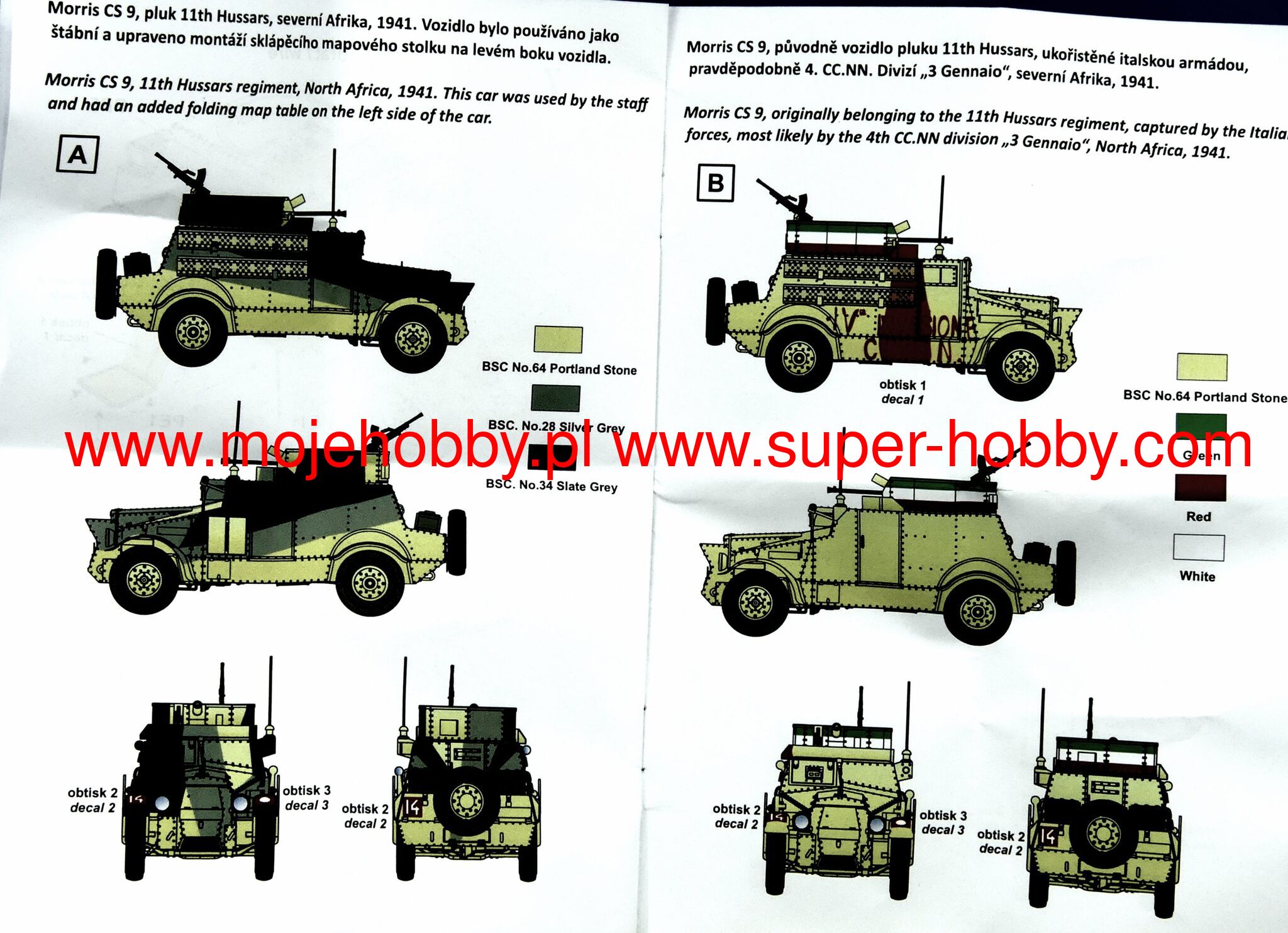 Morris CS9 British Light Armored Car - North African Campaign Planet Models MV133