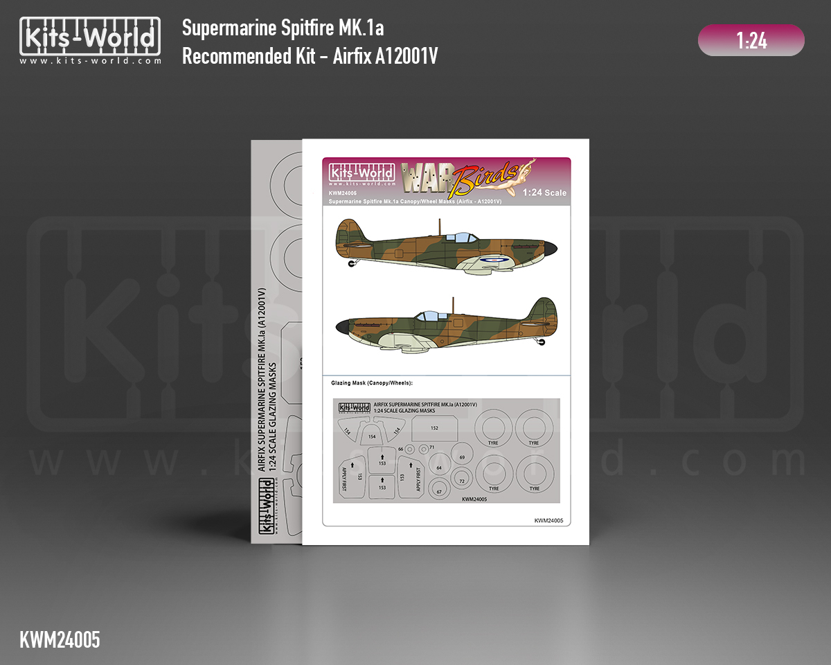 Supermarine Spitfire Mk.Ia (designed to be used with Airfix A12001V kit) Kits World -M124005