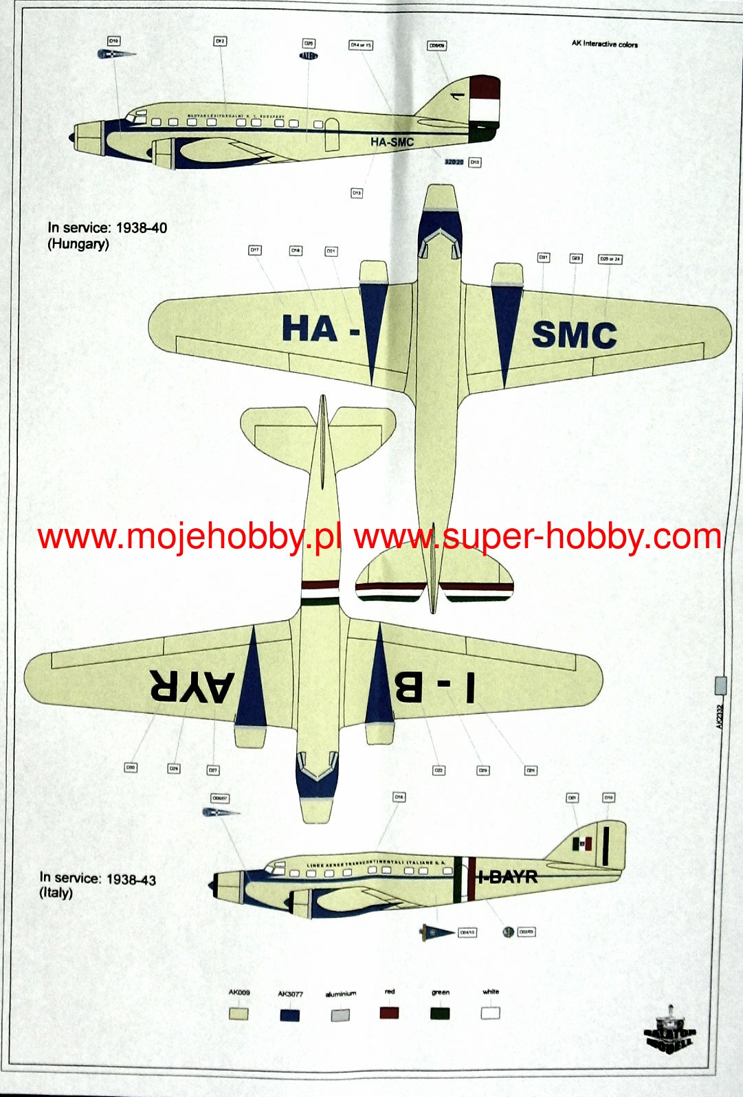 Savoia Marchetti SM.75 airliner Balaton Modell -BM7264