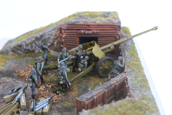 German WWII gun crew PAK44 8,8 cm (9 figures) Peddinghaus-Decals 72F030