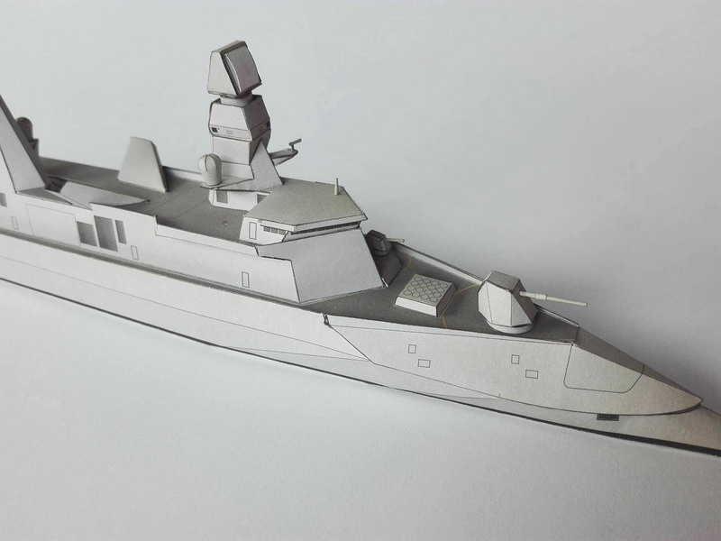 Brytyjska fregata Stealth SEA WRAITH JSC 047