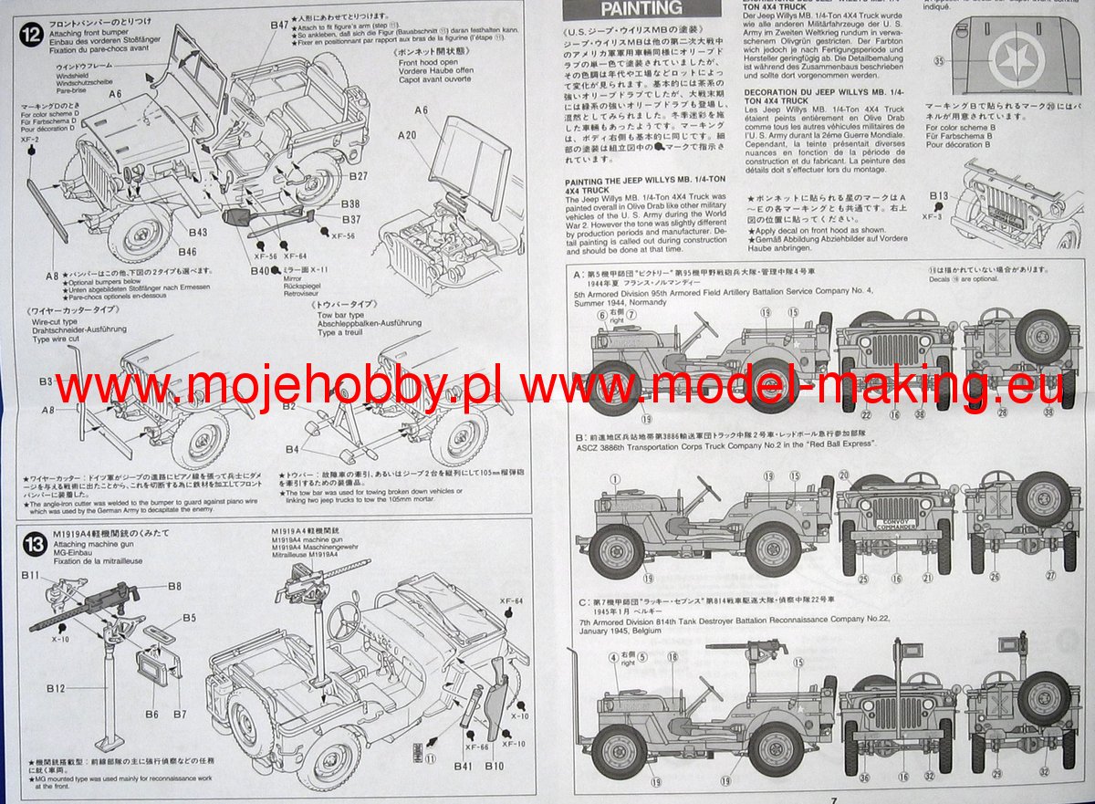 US Jeep Willys MB 1/4 Ton Truck Tamiya 35219