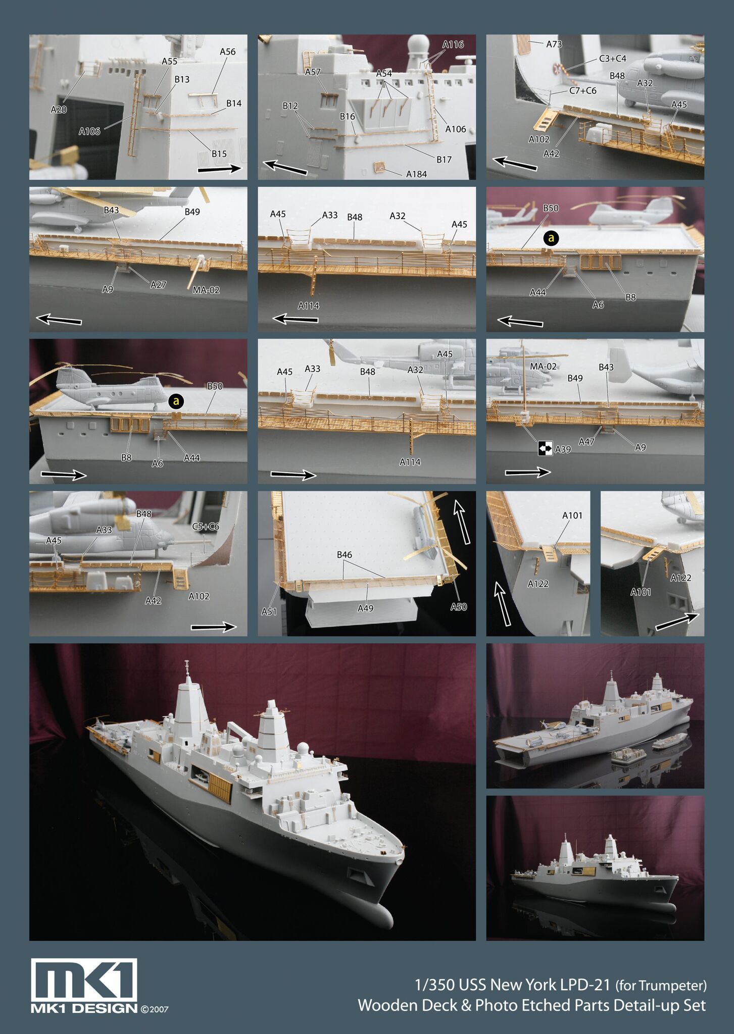 USS New York (LPD-21) Detail-up Parts (designed to be used with ...