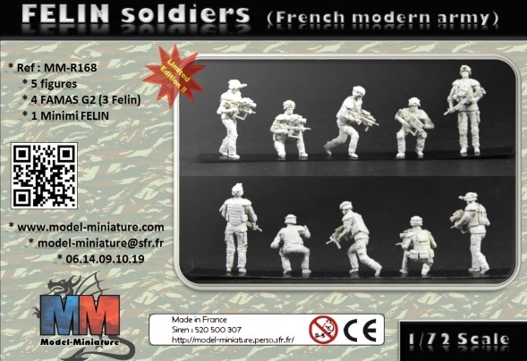 FELIN soldiers French modern Army Model Miniature -R168